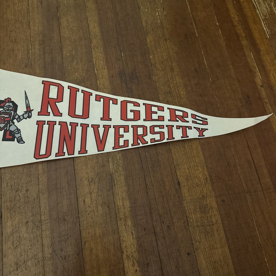 Rutgers Scarlet Knights Vintage 29" Pennant NCAA Football 1980's RARE ...