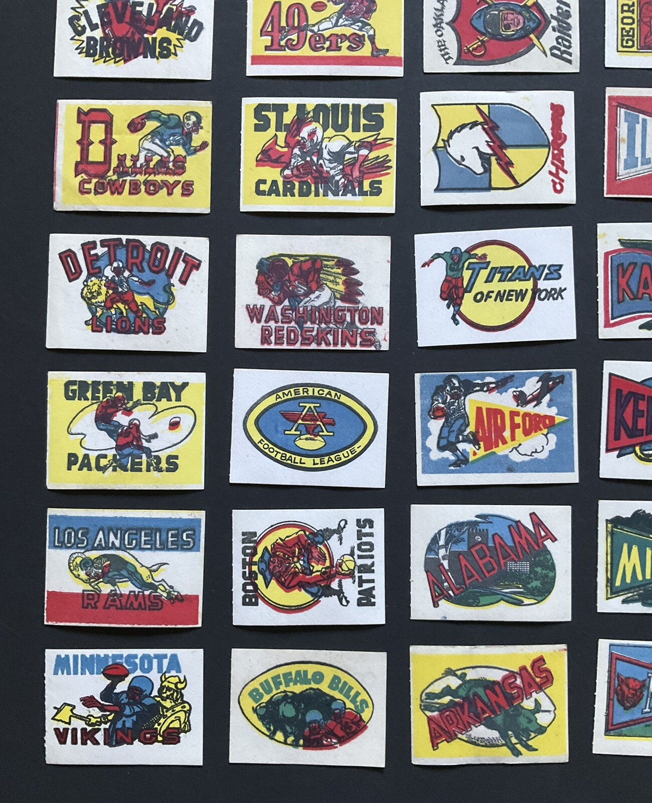 1961 Topps Flocked Stickers Complete Base Set Of 48. No Tabs | eBay