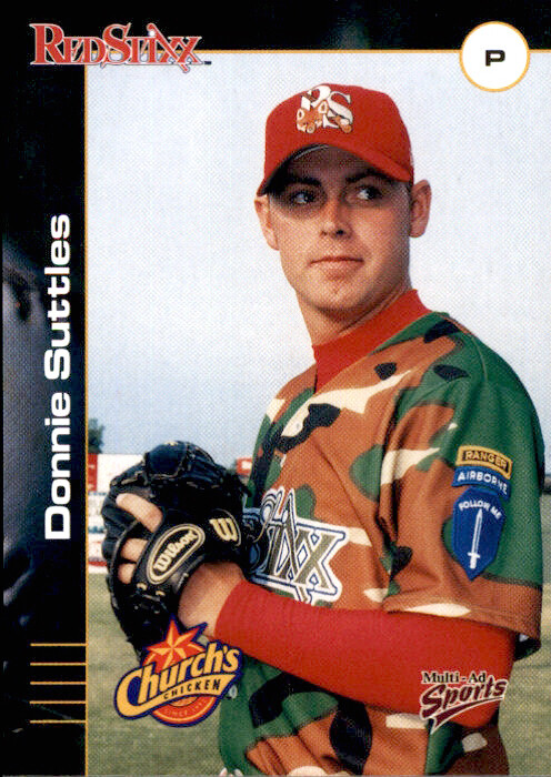 2001 Columbus Redstixx Multi-Ad #23 Donnie Suttles Marion North ...