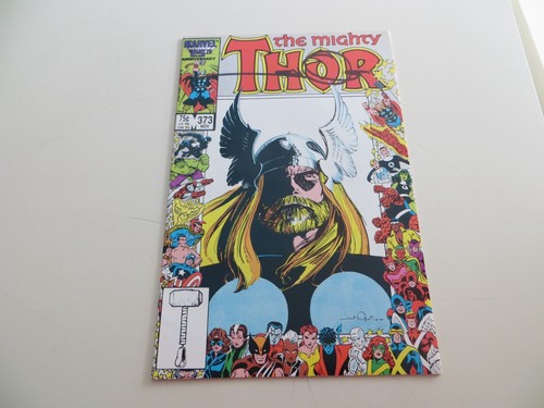 1986 VINTAGE THOR #373 SPIDER-MAN + SIGNED WALT SIMONSON, STORY, COVER ...