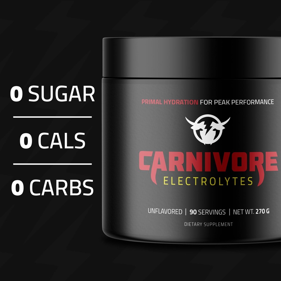 Carnivore Electrolytes Premium Hydration Powder for Carnivore Diet ...
