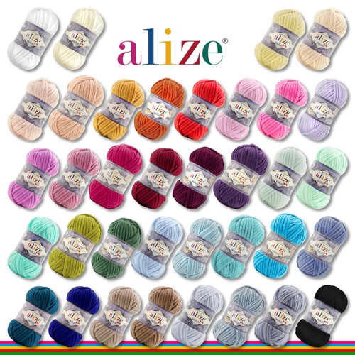 Alize 100 g Velluto Wolle Garn Chenillegarn flauschig kuschlig Baby 36 ...