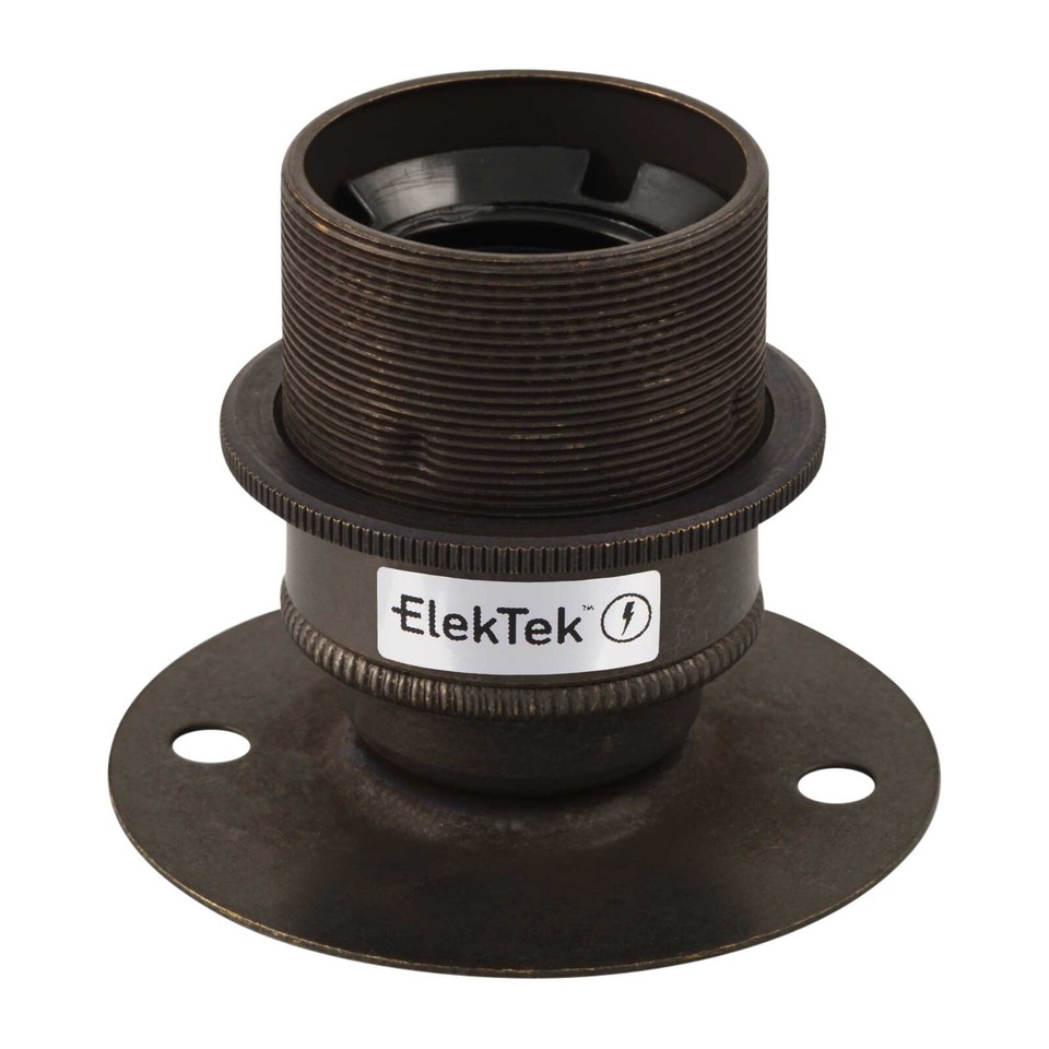 ElekTek E27 Batten Base Edison ES Light Lamp Bulb Holder BESA Conduit ...
