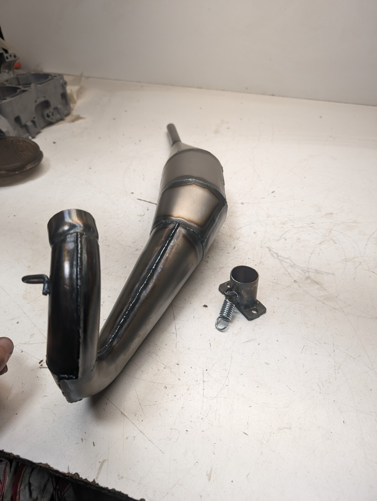 Hand Built Custom Chainsaw Exhaust Racing Pipe Muffler CPI Husqvarna ...