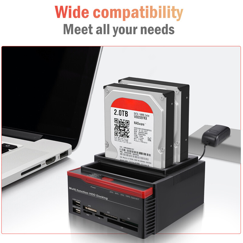External Triple SATA IDE HDD Docking Station 3.5''/2.5'' Hard Drive ...