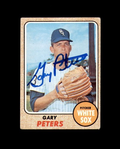Gary Peters Signed 1968 Topps Chicago White Sox Autograph | eBay