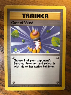 Pokémon TCG Gust of Wind Base Set 93/102 Regular Unlimited Common | eBay