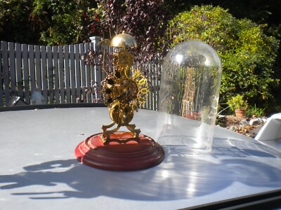 Beautiful Antique German skeleton clock Fantastic bell on top with ...