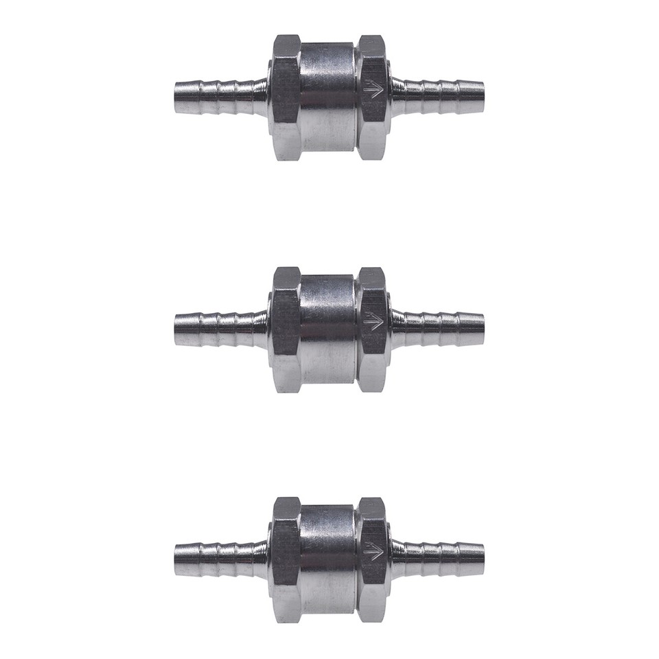 3 PCS 6MM Non-Return One Way 1/4 Inch Air Fuel Oil Check Valve Diesel ...