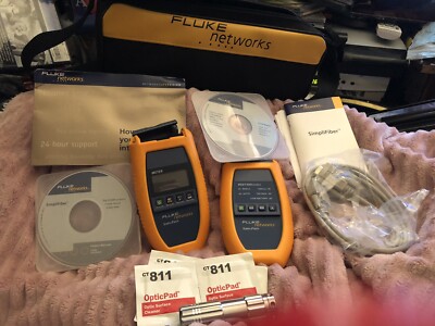 Fluke Networks Meter & Fluke 850 1300 Fiber Optic Power Loss Set, More ...