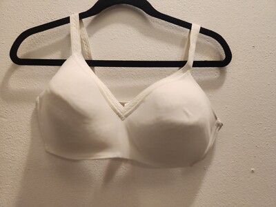 Warner's Invisible Bliss White Wirefree T Shirt Bra 40C #56 | eBay