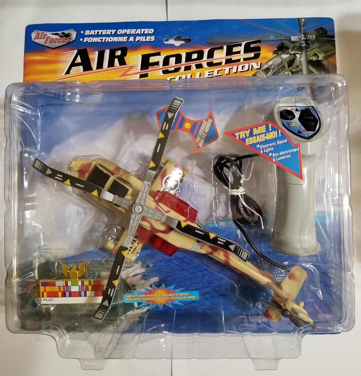 New Air Forces Wired Remote Control AH-64 Apache Helicopter made by ...