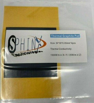 IC Graphite Thermal Pad 4 pieces x 30x30mm –Best Thermal Solution for ...