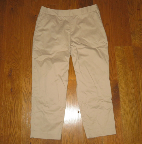 PENDLETON Beige STRETCH Cropped Capri PANTS Side ZIP Women 12 | eBay