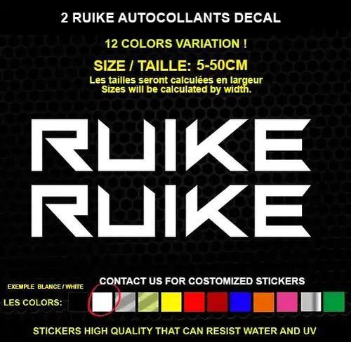 2 RUIKE sticker Genuine decal sticker WATERPROOF STICKERS | eBay