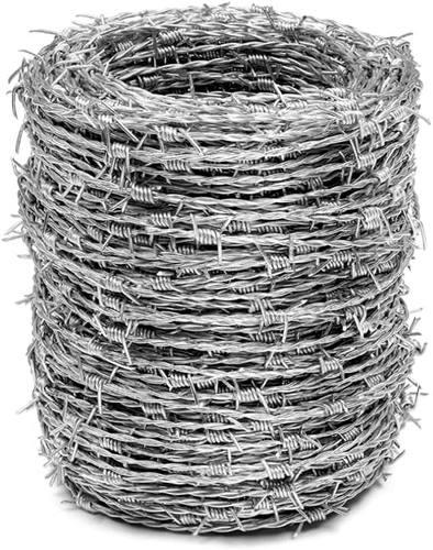 Real Barbed Wire 328Ft (100M) 16 Gauge 4 Point - Great for Crafts ...