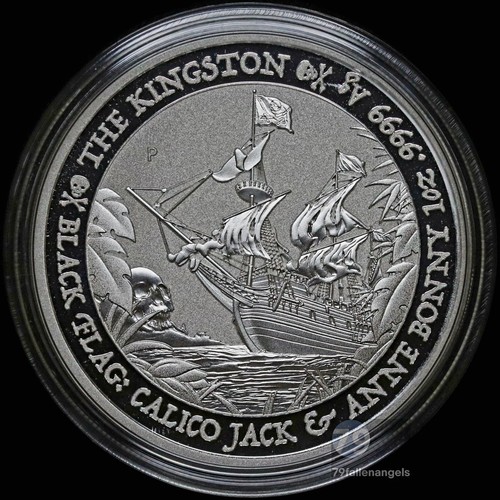 2024 Black Flag: The Kingston 1 oz Silver BU Coin .9999 Tuvalu (In ...