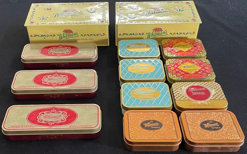 13x Ndlecraft Supplies: WHITMAN SAMPLER 3 sizes reproduction tins-ZW20 ...