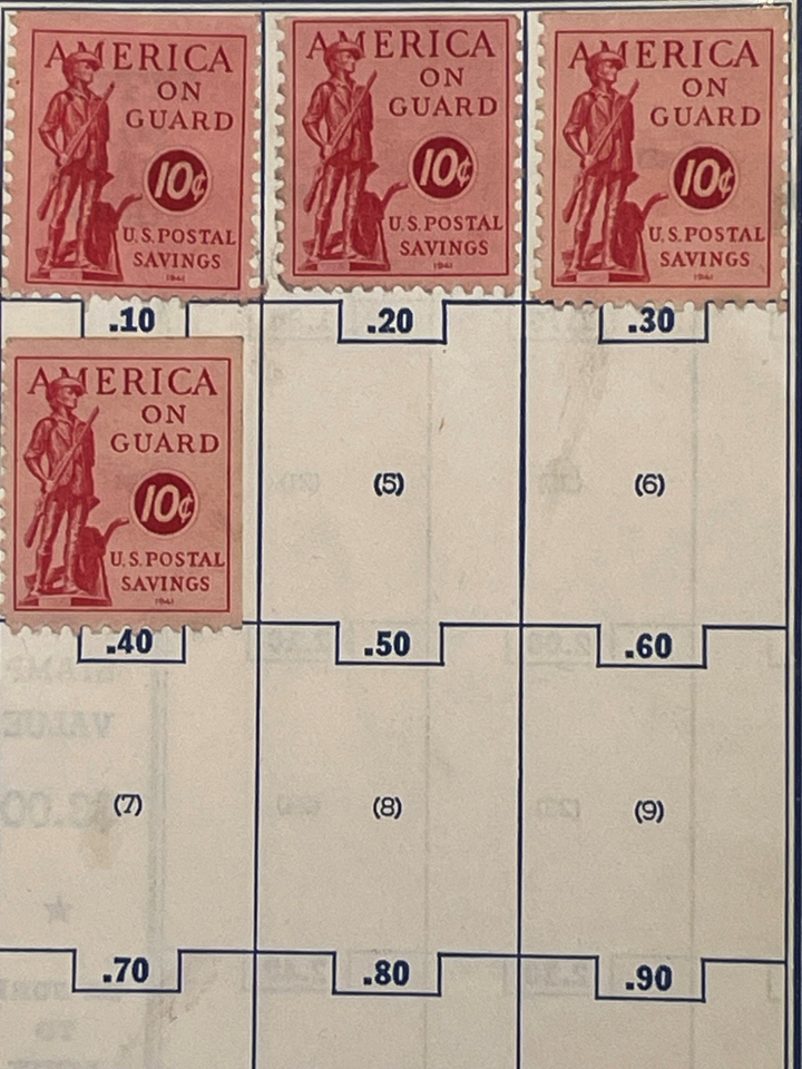 WWII US Defense Savings Stamp Albums w/ 10c War Savings Stamps (25) | eBay