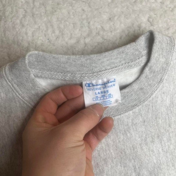 Champion reverse weave Pitt Univeristy crew neck sweatshirt men's grey ...
