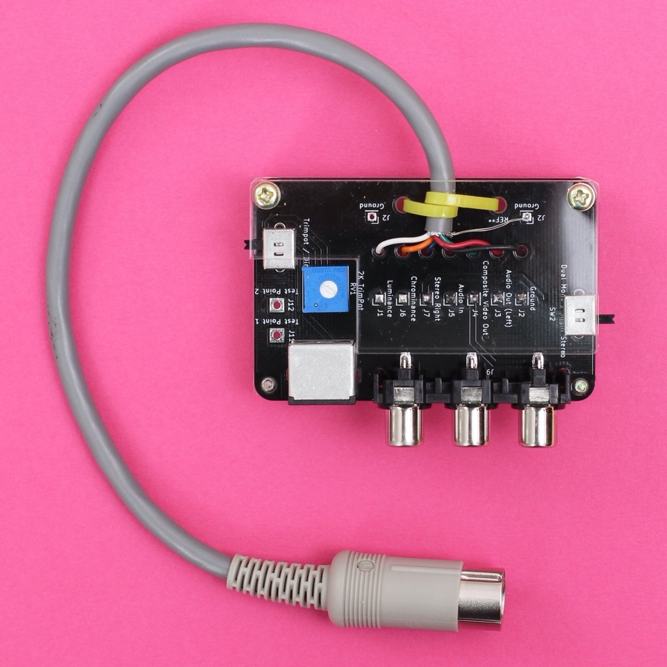 Commodore 64 C64 ‘Super Video’ Adapter with S-Video, Composite & 2ch ...