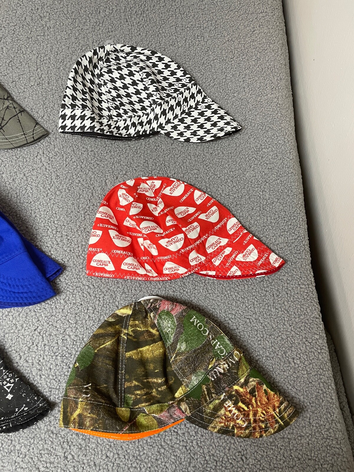 NWT Welder Reversible Welding Cap Hats Best Comeaux 100% Cotton Fitted ...