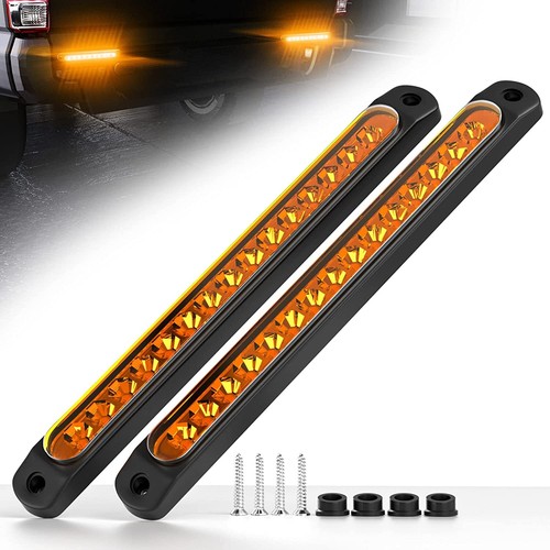 2x Car Truck Trailer UTV LED Light Bar Turn Signal Side Marker Tail ...