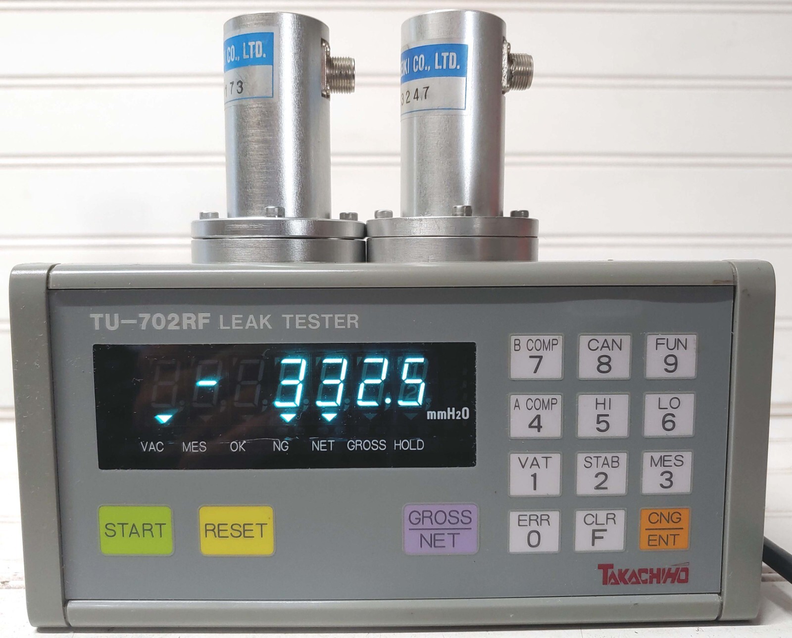 TAKACHIHO SEIKI Package Leak Tester TU-702RF + 2 Sensors Made in Japan ...