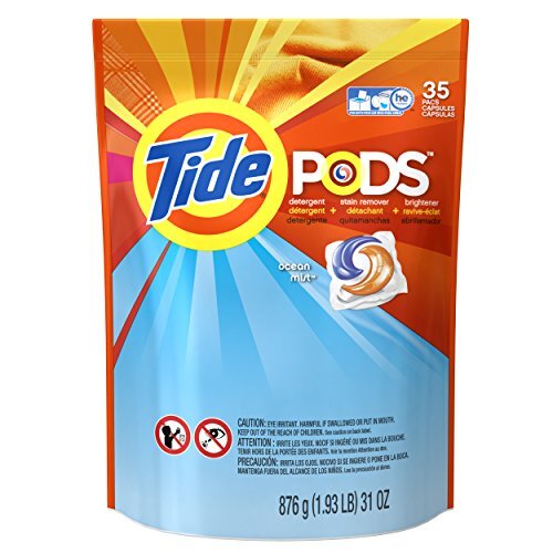 Tide PODS Ocean Mist Scent HE Turbo Laundry Detergent Pacs, 35 count | eBay