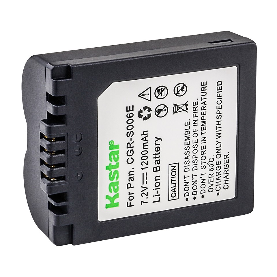 Kastar Replacement Battery for Panasonic CGA-S006 & Panasonic Lumix DMC ...