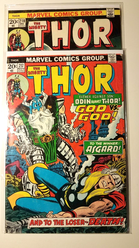 The Mighty Thor #217, 218 (Marvel Comics Group 1973) | eBay