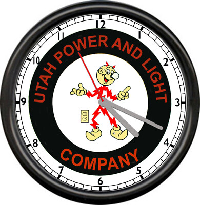 Reddy Kilowatt Utah Power & Light Co Electrician Utility Lineman Sign ...