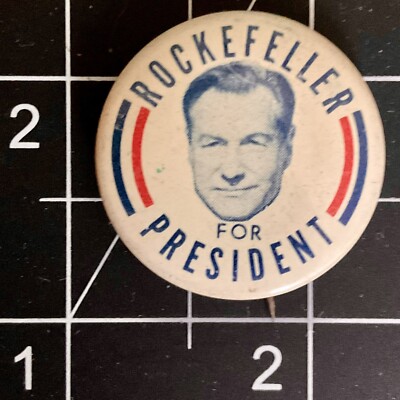 Nelson Rockefeller * 1964 * Presidential Campaign Pin Button ...