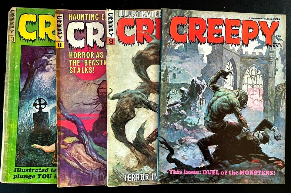 CREEPY 7,9,11,13,17,18,19,20 (8 Warren horror mags) 1965-1968 | eBay UK