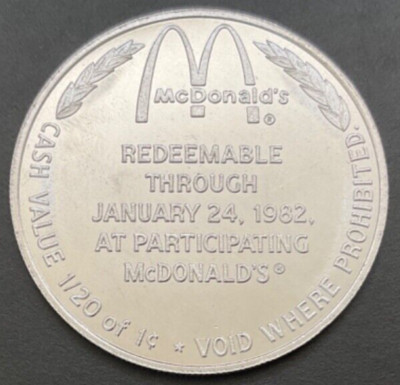McDonald’s 1982 Token | eBay