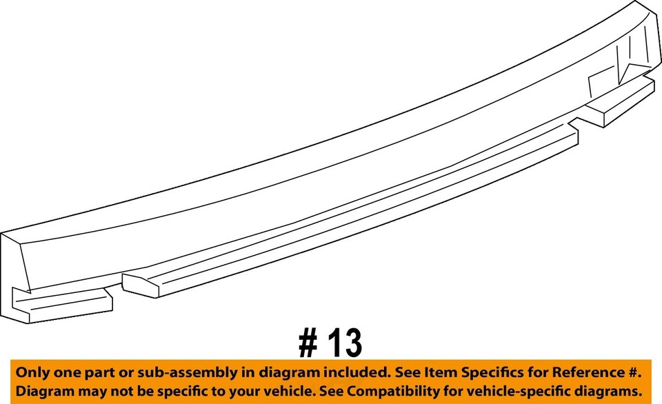 GM OEM 16-23 Malibu Rear Bumper Bumper Components-Absorber 84095274 | eBay