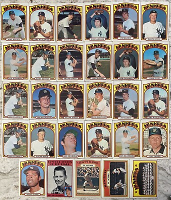 1972 Topps New York Yankees Lot (29 cards) | eBay