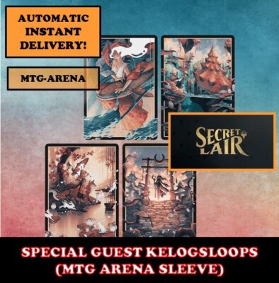 MTGA MTG ARENA CODE CARD SPECIAL GUEST KELOGSLOOPS SECRET LAIR SLEEVE ...