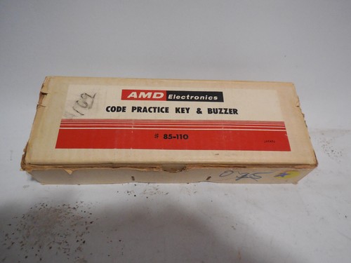 Vintage AMD Electronic Products Model 85-110 Code Practice Key & Buzzer ...