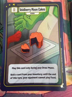 Neopets Battledome TCG The Void Within - Voidberry Moon Cakes Foil Rare ...