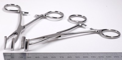 Lot of 2 Weck #477115 Pratt Tissue Forceps 6" T-Clamp Surgical ...