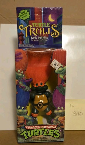 1992 Teenage Mutant Ninja Turtles Trolls Mike TMNT Figure Playmates ...