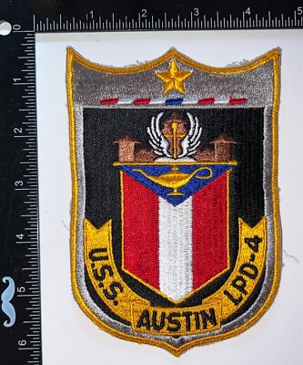 Cold War USN US Navy USS Austin LPD-4 Landing Platform Dock 4 Patch | eBay