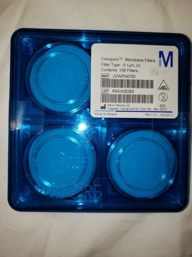 NEW Millipore JVWP04700 Omnipore Membrane Filter 0.1 µm, 40 mm 100-Pack ...