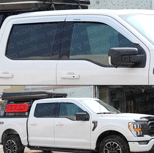 Window Visor Vent Shades Sun Rain Guard Platinum silver For 2015-2022 ...