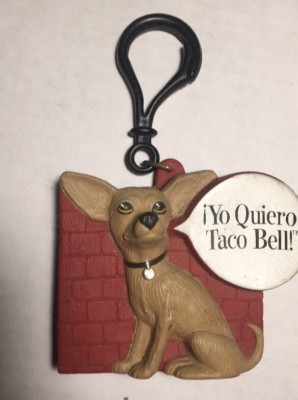VTG Taco Bell Keychain Rubber MASCOT WALLET Change Purse Advertising ...