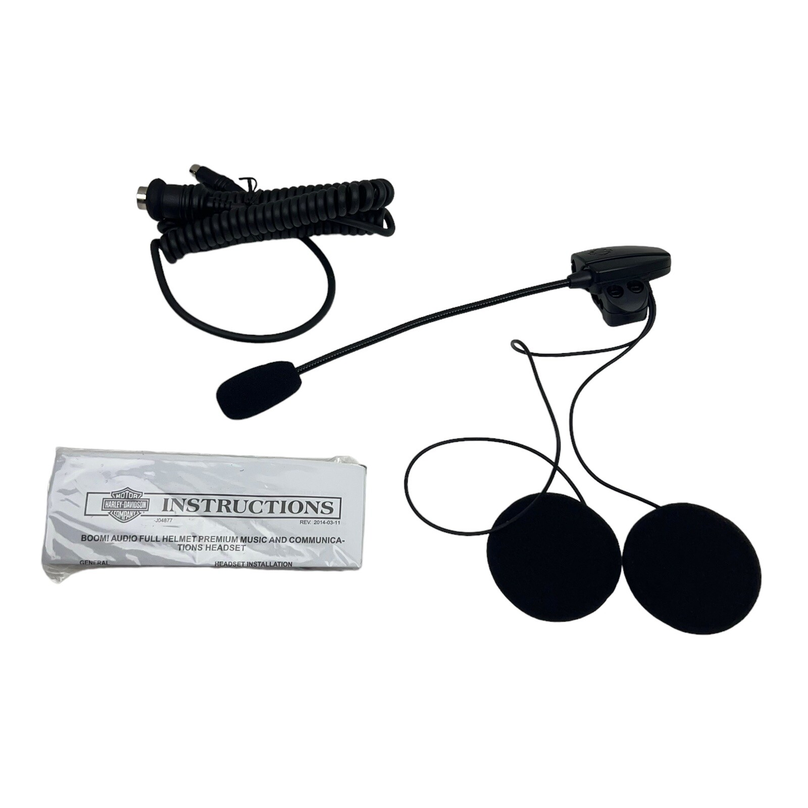 2 Headsets Harley-Davidson Premium Stereo Helmet Headset 77147-98a for ...