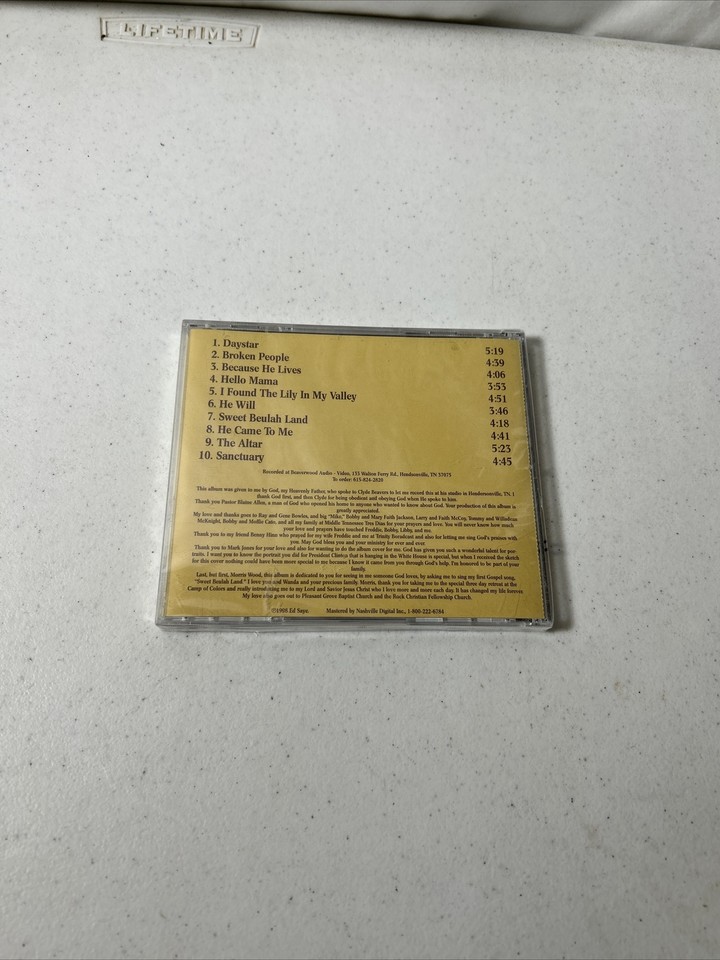 Ed Saye - Glory Music CD “New Sealed” | eBay