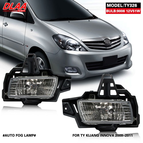 Set Bumper Fog Light Spot Driving Lamp Kit For Toyota KIJANG INNOVA ...
