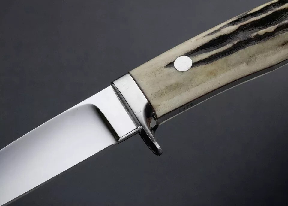 Handmade Bob Loveless Knife, Hunting Knife, Custom Handmade Knife, Stag ...
